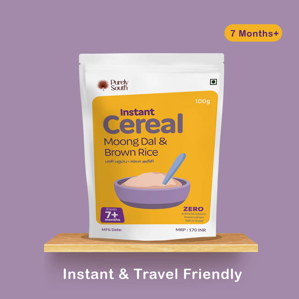 Moong Dal & Brown Rice Instant Cereal | Instant Baby Food