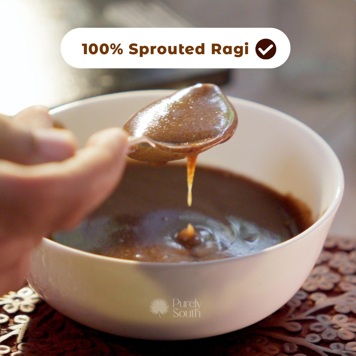 Sprouted Ragi Powder for Babies | Porridge Mix Baby Food