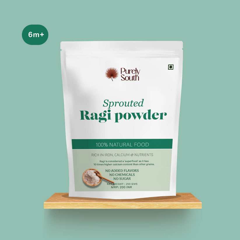 Sprouted Ragi Powder for Babies | Porridge Mix Baby Food